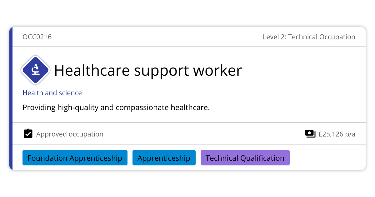 Healthcare support worker