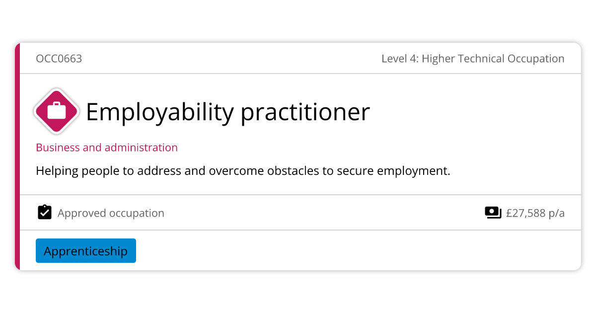 Employability practitioner
