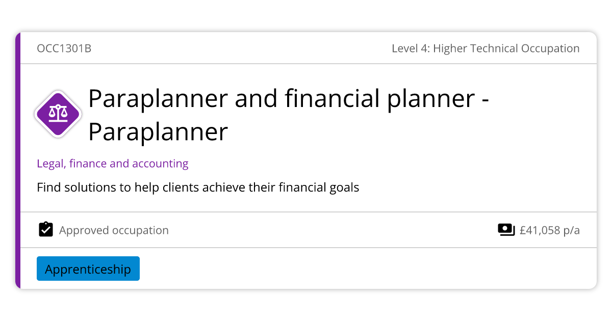 Paraplanner and financial planner - Paraplanner