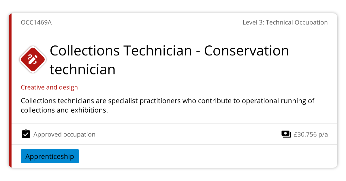 Collections Technician - Conservation technician